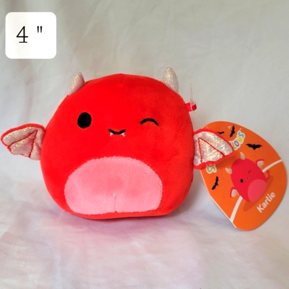 Squishmallows | Toys | Nwt 45 Karlie The Devil Bat Squishmallow Kellytoy Plush Halloween Demon ...